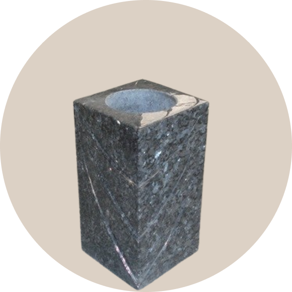 Square Blue Pearl Granite Memorial Vases Supplier UK | Stone Discover UK