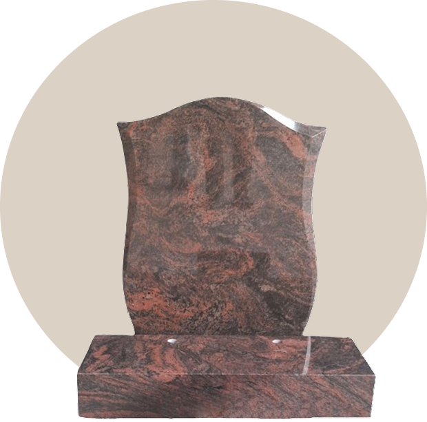 Ogee Top Indian Aurora Headstone Supplier UK | Stone Discover UK